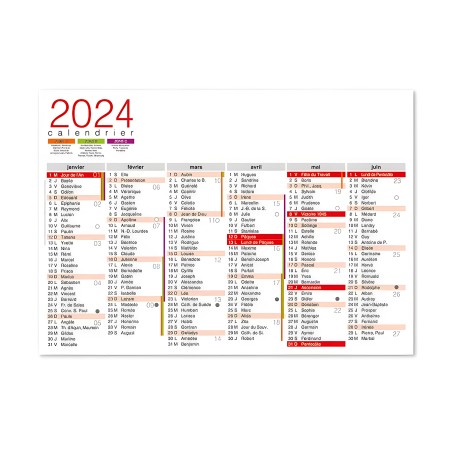 CALENDRIER SOUPLE A2 À A5